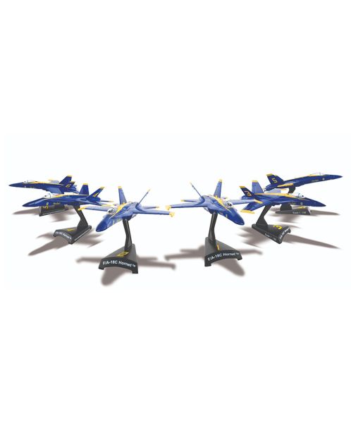 Blue Angels 6 Plane Set Postage Stamp 1:150 Model