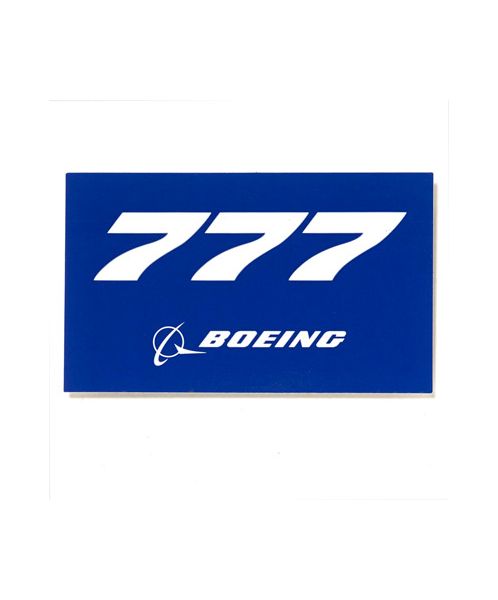 777 sticker Boeing