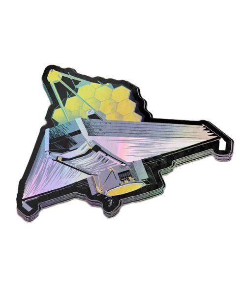 James Webb Space Telescope Holographic Sticker