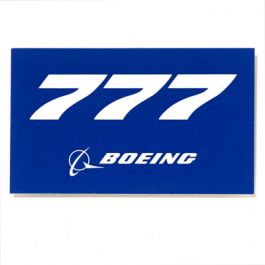 777 sticker Boeing