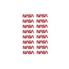 NASA Worm Logo Decal Sheet